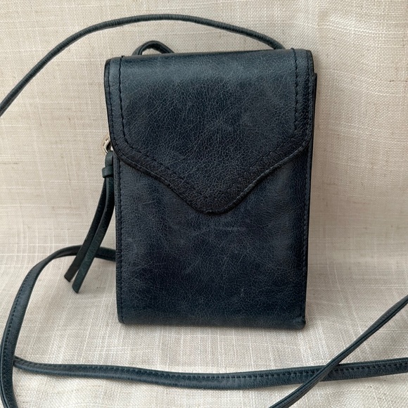 HOBO | Bags | Hobo Brand Navy Leather Crossbody Wallet | Poshmark